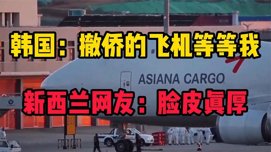 韩国人想蹭我们的撤侨飞机?新西兰网友笑了:你们脸皮真厚