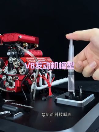 V8发动机模型 #拼装模型 #我的玩具分享 #儿童玩具 #抖音网红玩具