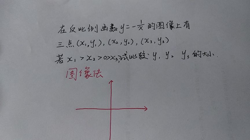图像法比较反比例函数值大小