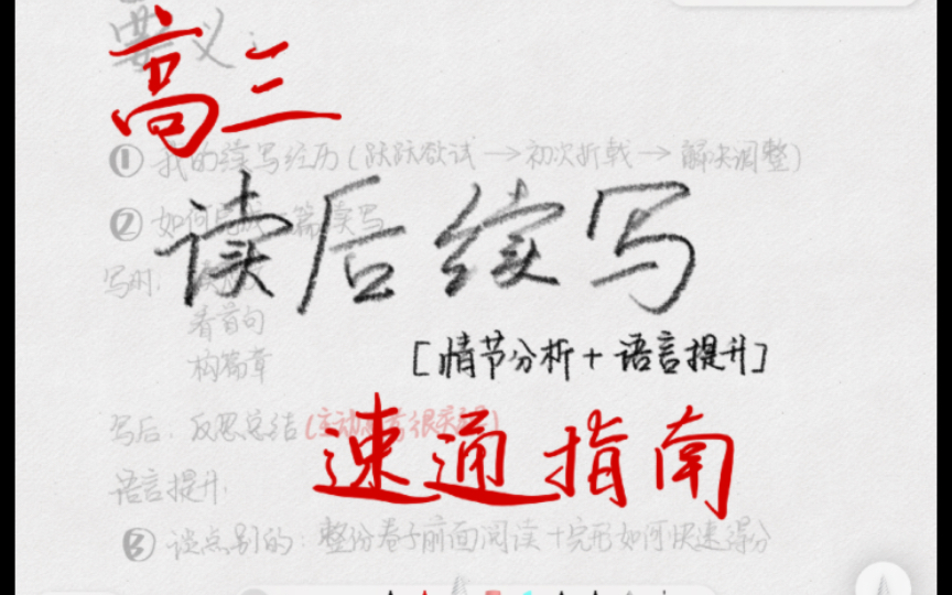 【高中英语】读后续写速通指南|你想要的情节分析高级表达都在这里(...