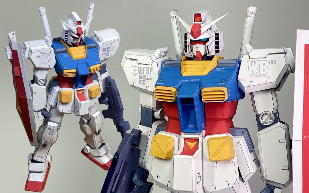 RX-78-2 元祖高达 纸模型制作过程