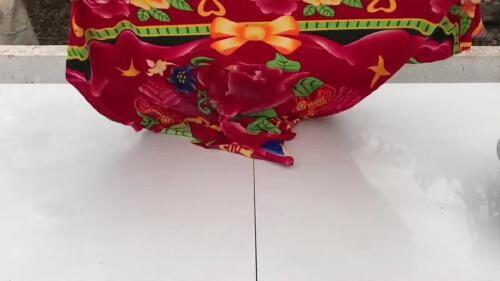用床单制作的花盆你见过吗