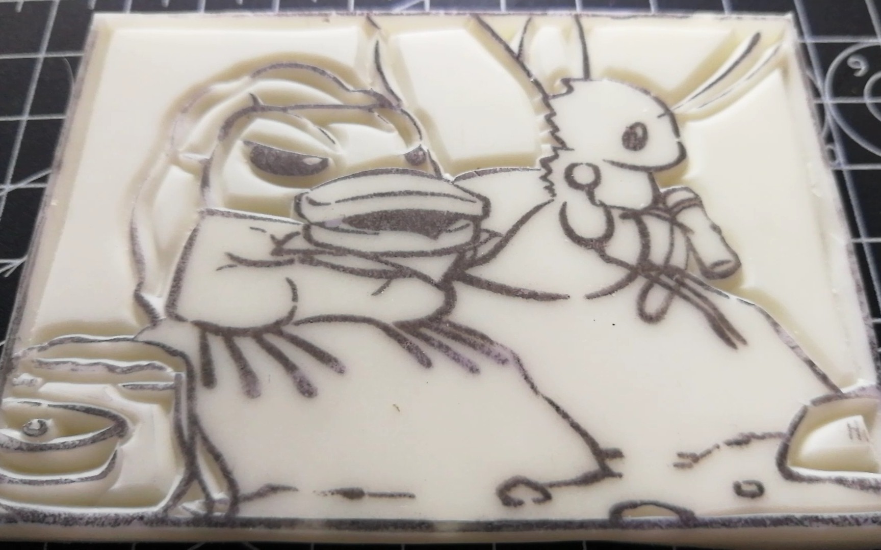 【橡皮章】近距离观察雕刻(刻粗线条章是真的爽)