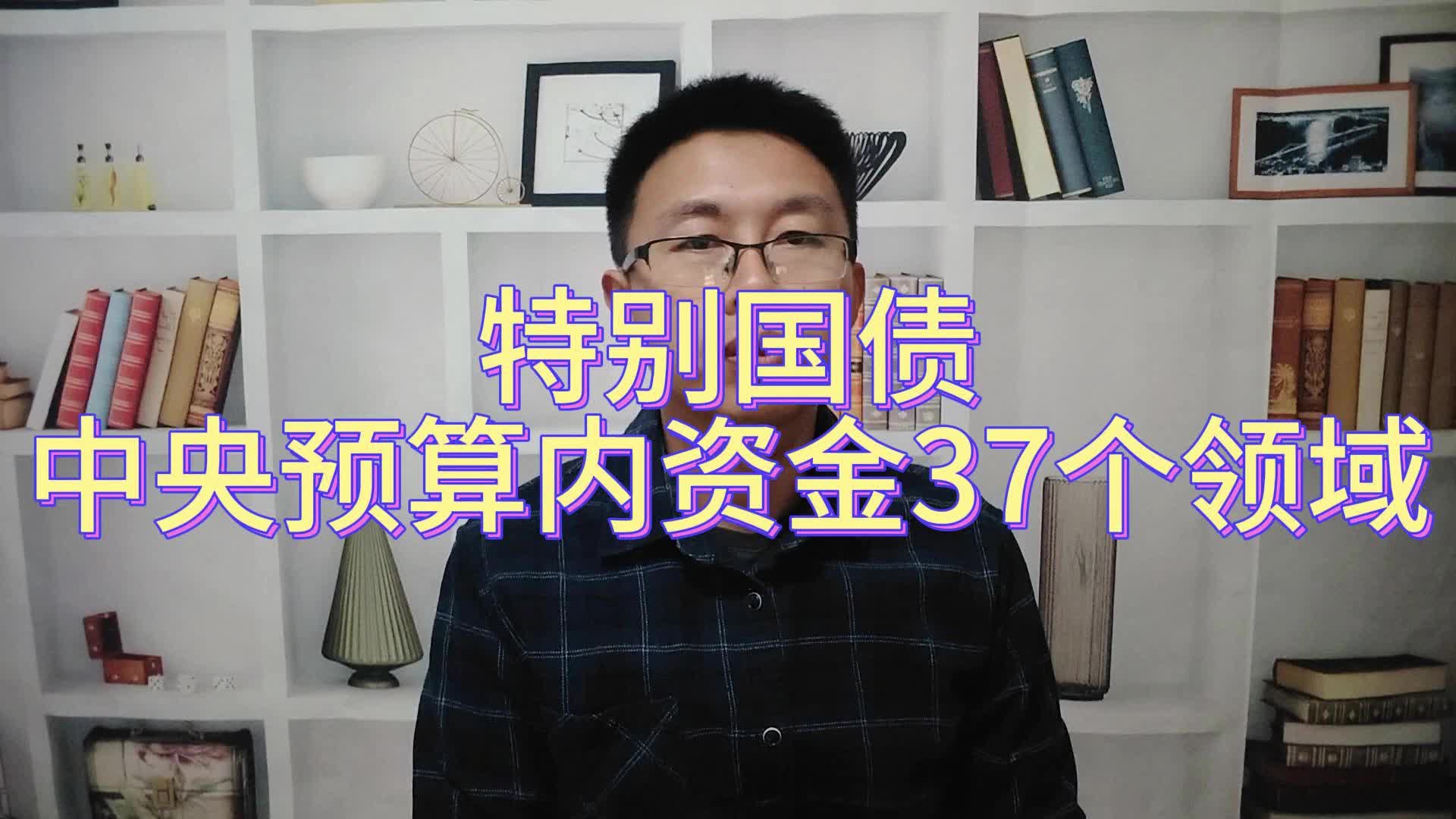 特别国债中央预算内资金37个领域
