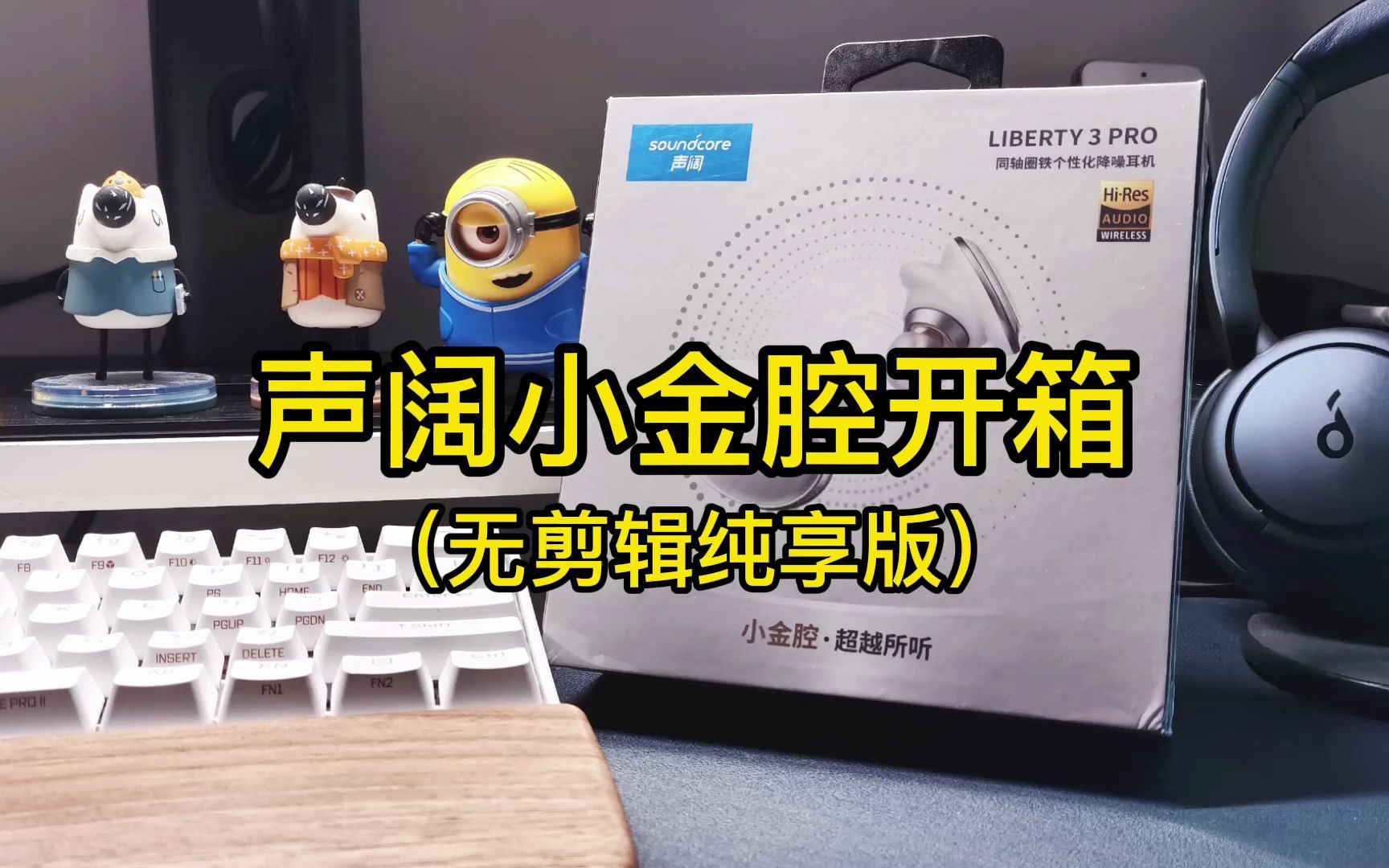 声阔小金腔开箱(无剪辑纯享版)千元内主动降噪耳机天花板!「Hi-Res...
