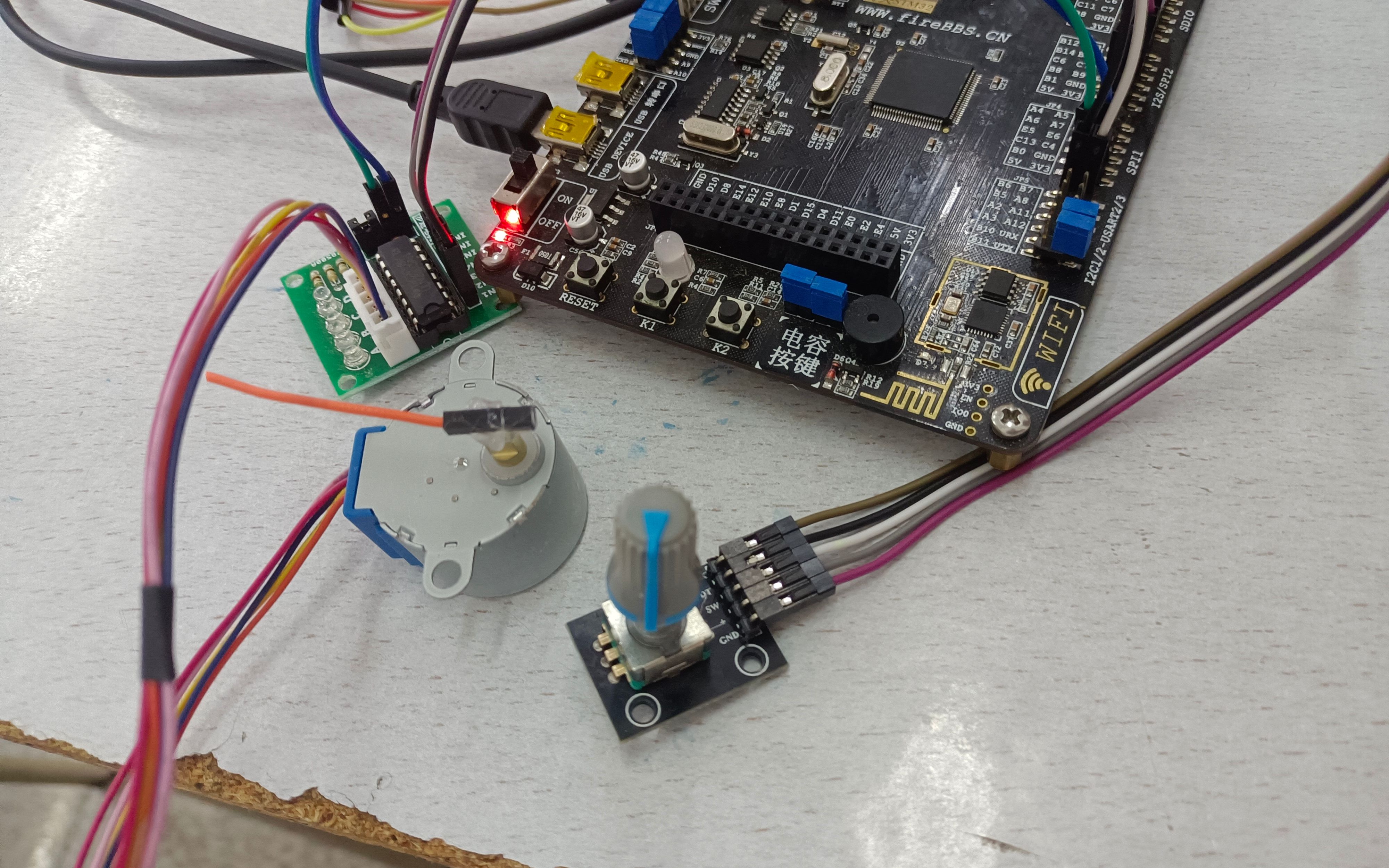 STM32旋转编码器控制步进电机