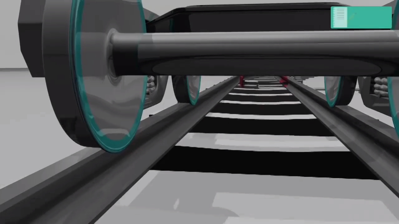 【机械百科】火车轨道变道原理。