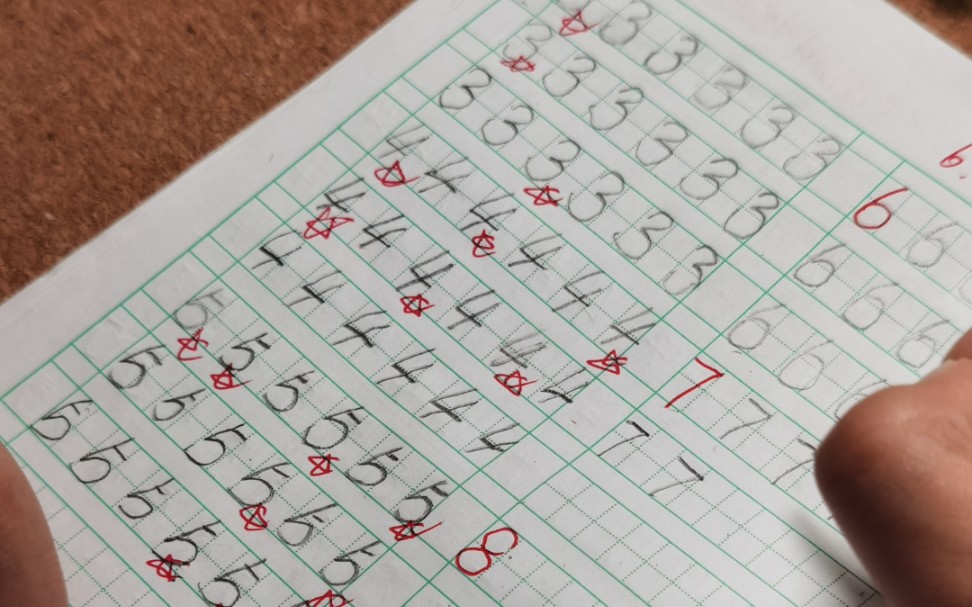 阿拉伯数字书写规范(一年级)