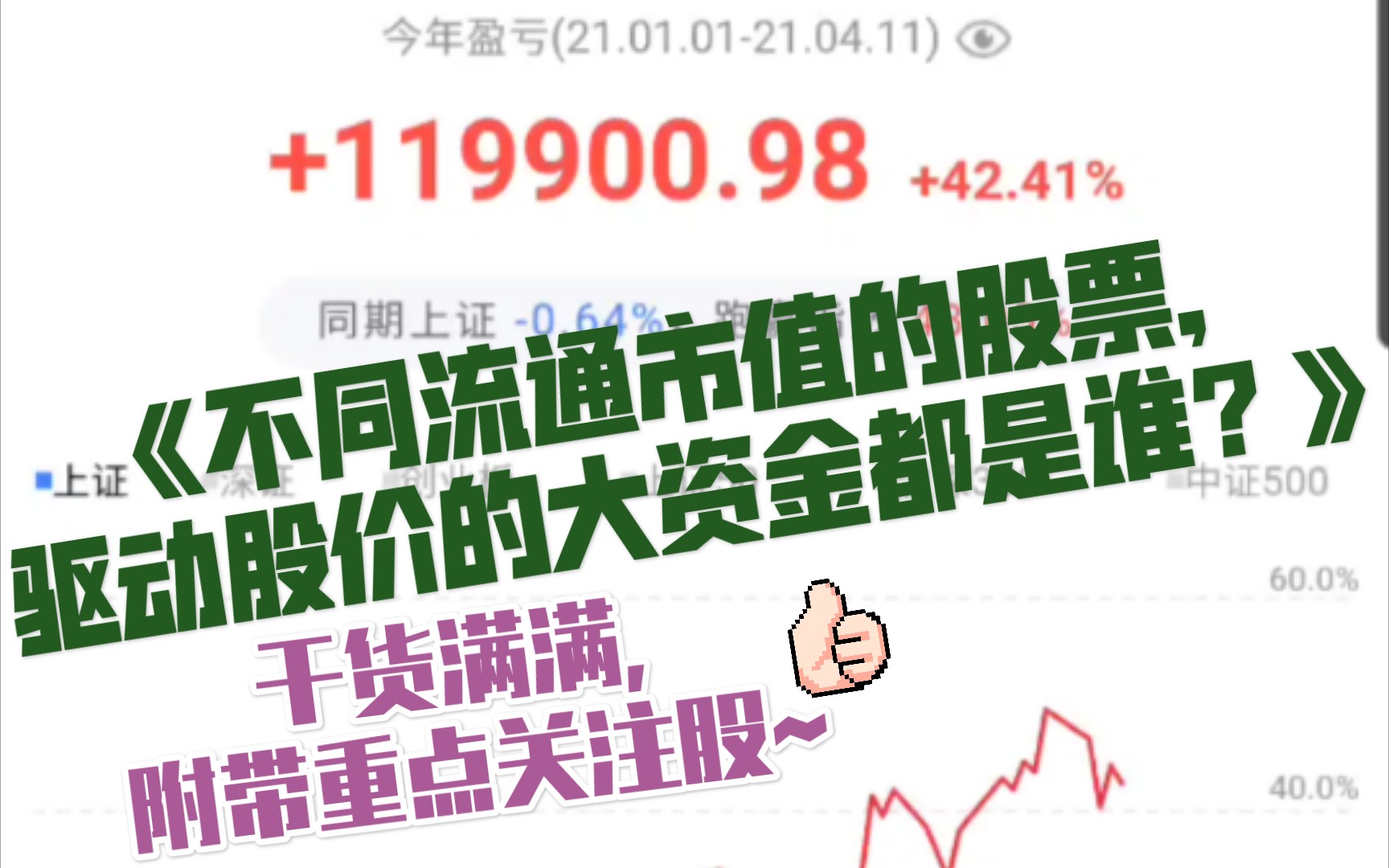 不同流通市值的股票,驱动股价的大资金都是谁?干货一2分钟题材股...