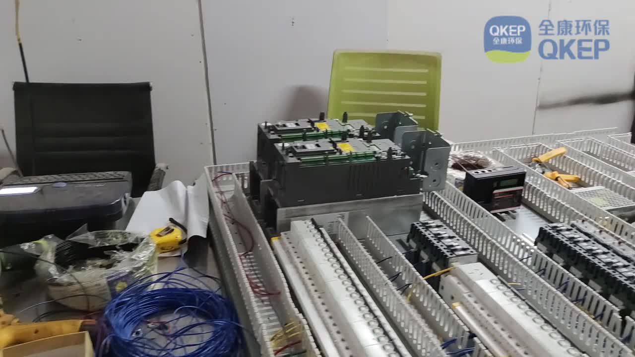 一体化预制雨污水水泵站-智能截污井-隔油器控制柜现场组装