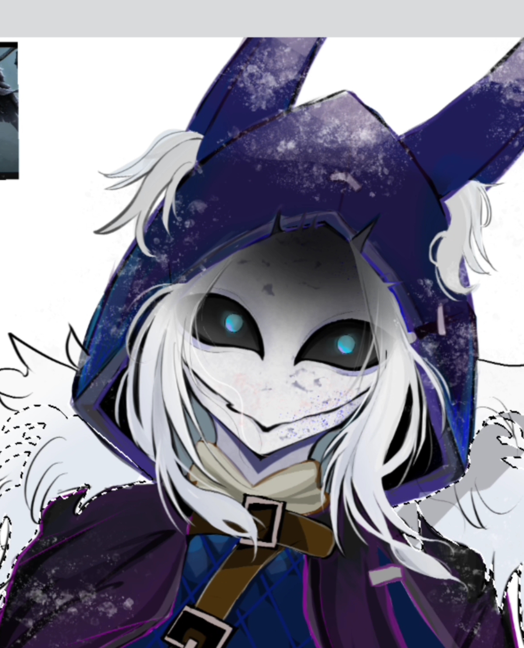 (第五人格守夜人伊塔库亚)绘画过程,如何用一分钟画出一只守夜人(ಡω...