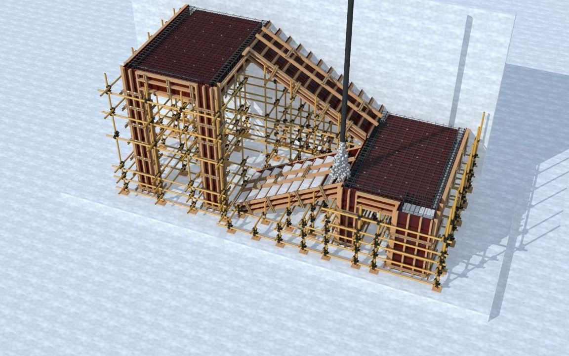 BIM 楼梯施工模拟