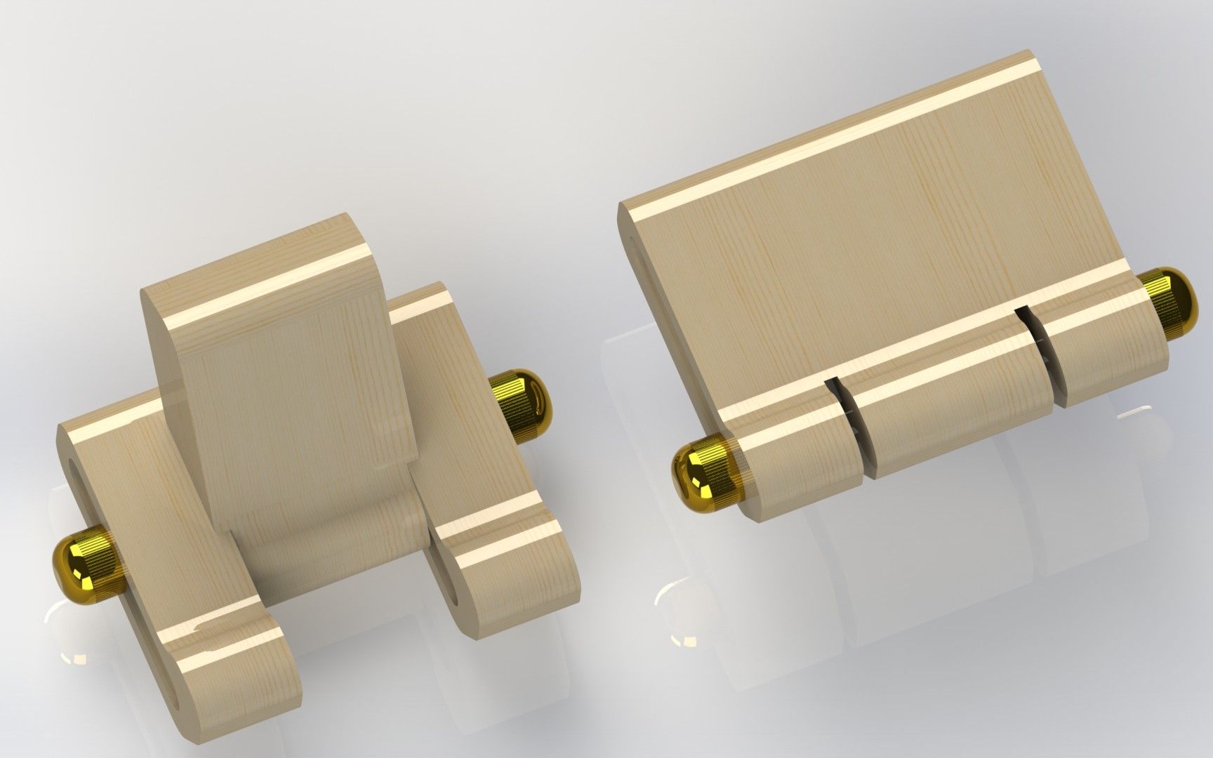 木制手机架 solidworks制图练手 DIY手机支架 机械设计