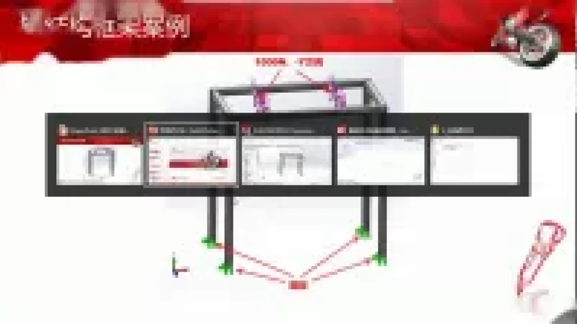 SolidWorks Simulation梁、壳、实体单元对钢结构框架的结果分析及对比