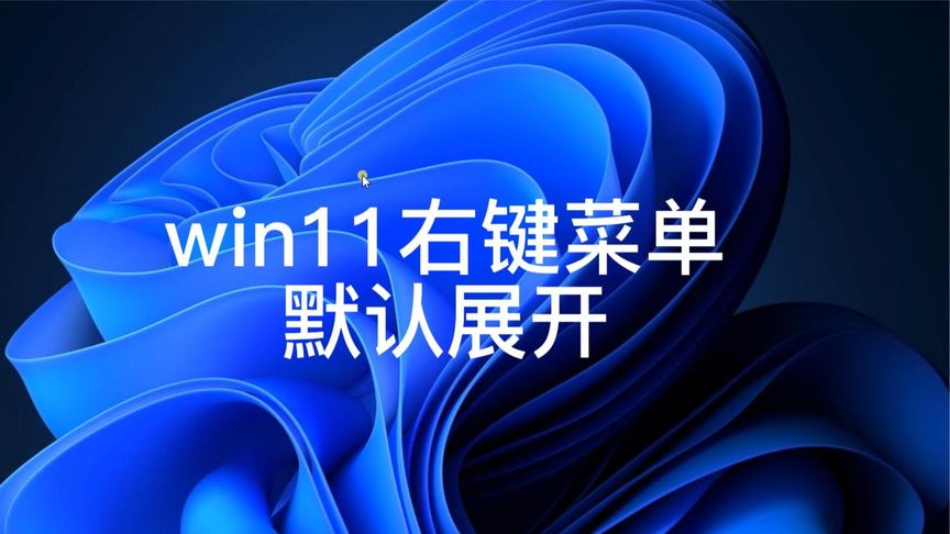 Win11 右键菜单显示更多选项-电脑知识