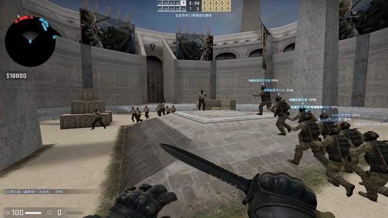 CSGO:20人大型摔跤模式