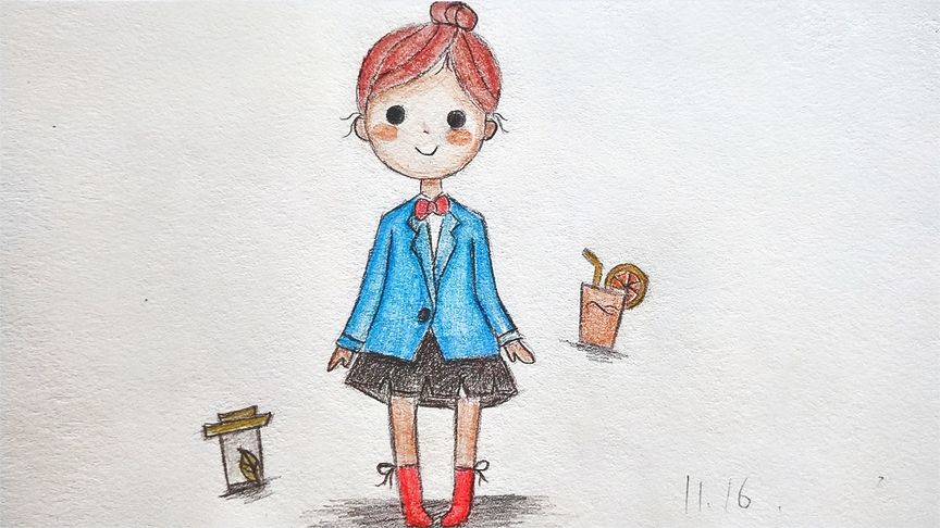 一分钟教会孩子画卡通人物 少儿美术绘画 简笔画画画教程