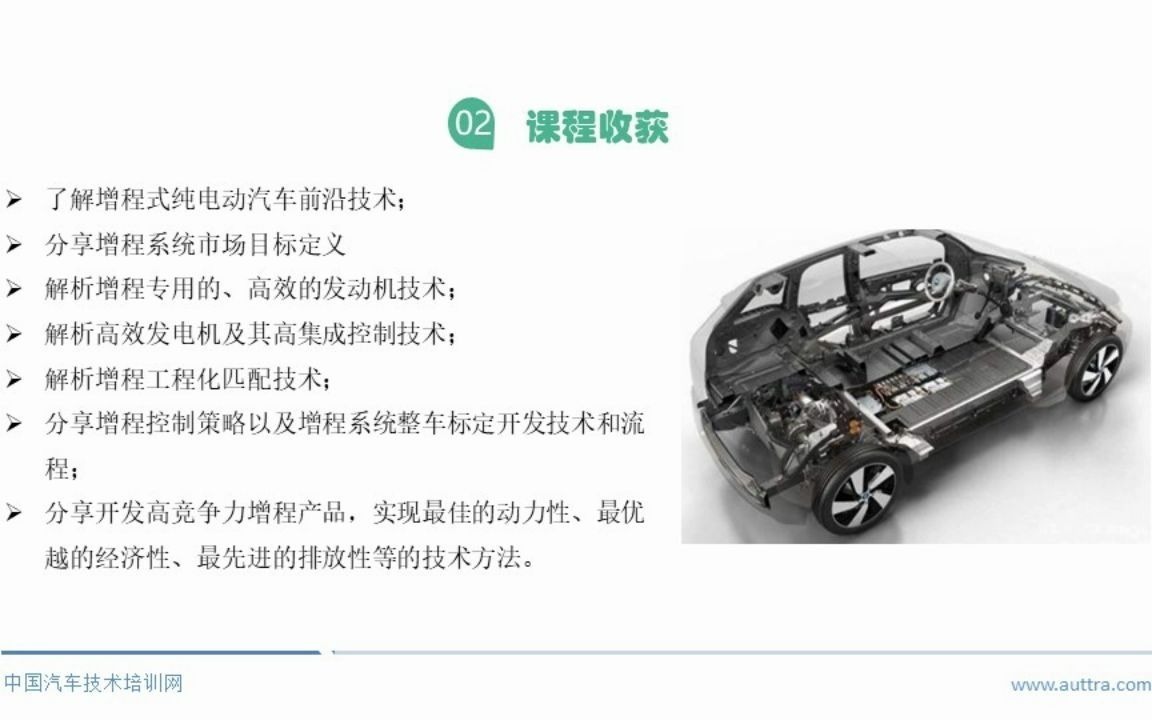 增程式纯电动汽车技术-- 增程器核心技术开发及整车匹配高级技术