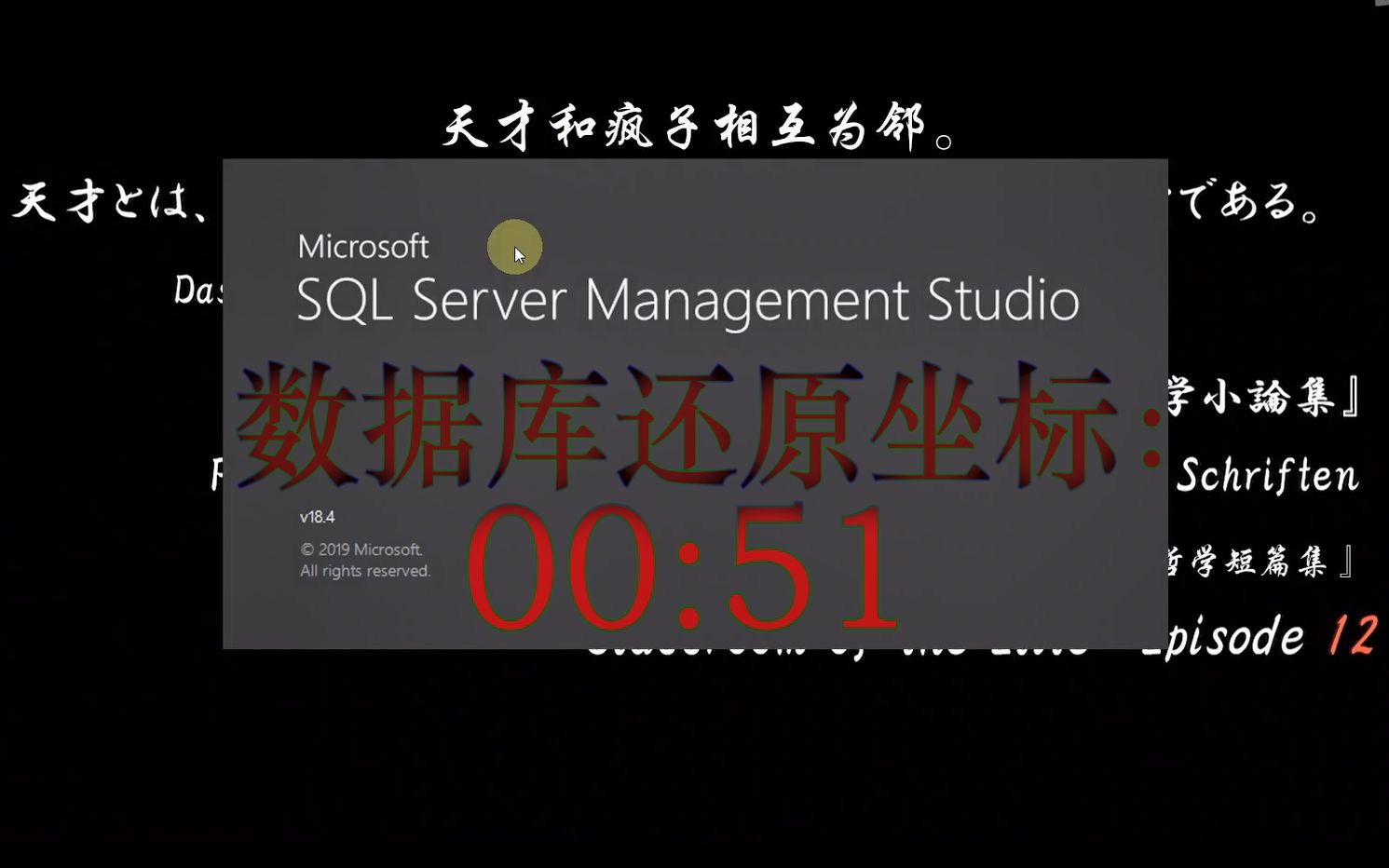 SQL Server2019数据库备份与还原