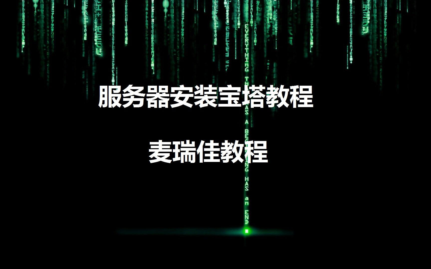 linux服务器安装宝塔教程-麦瑞佳