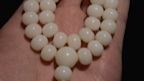 文玩老铺:天然白玉菩提根手串手链佛珠手捻 原生态奶白 虎虎生威