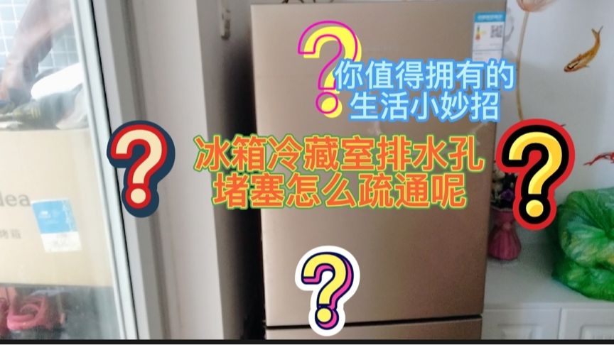 冰箱冷藏室排水孔堵塞怎么疏通呢(生活小妙招)