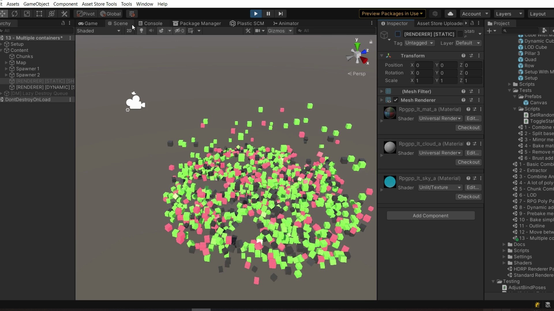 Unity插件 - 动态网格合并器 Dynamic Mesh Combiner