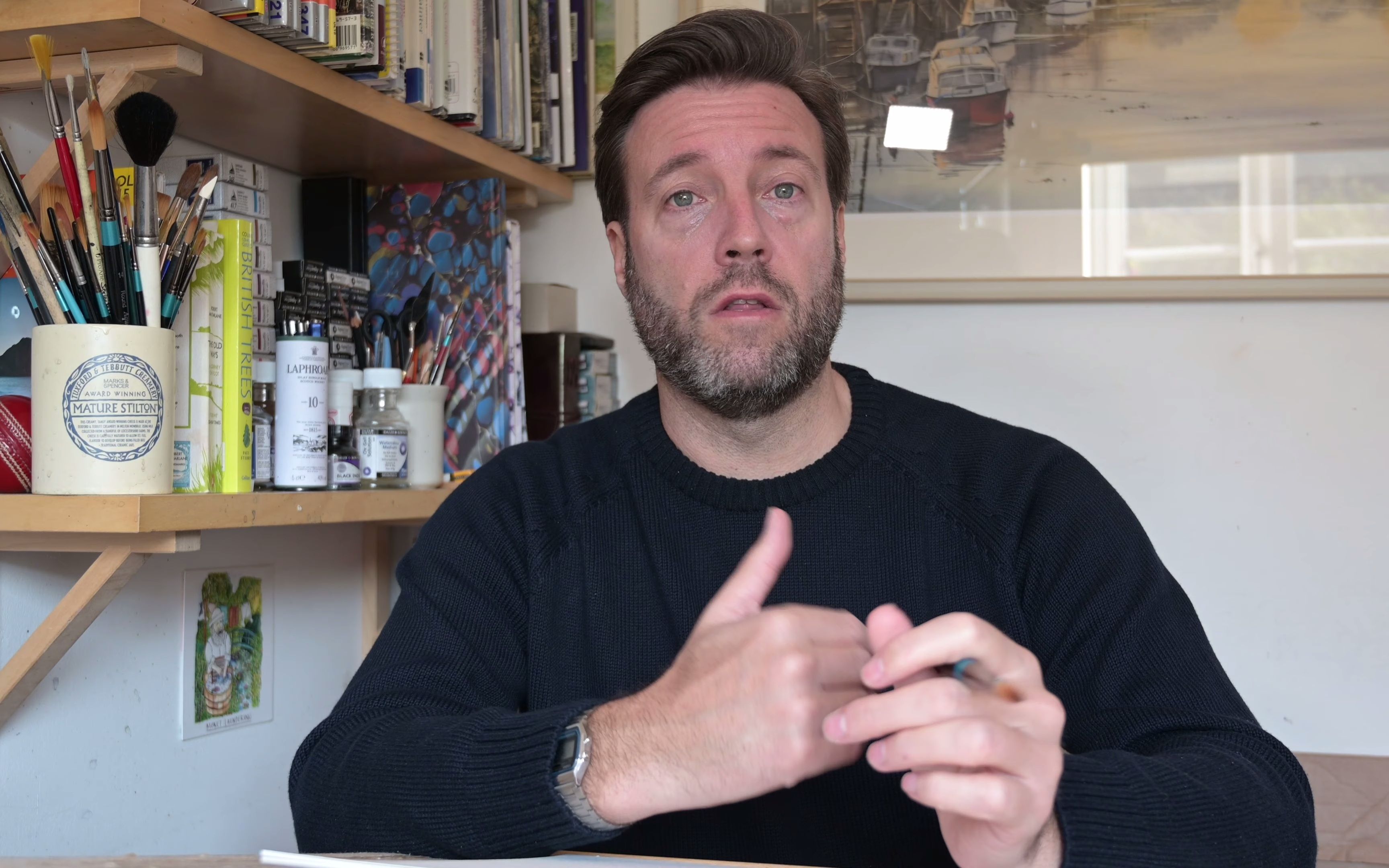 【油管水彩画教程(机翻)】Oliver Pyle 水彩画洗涤入门教程