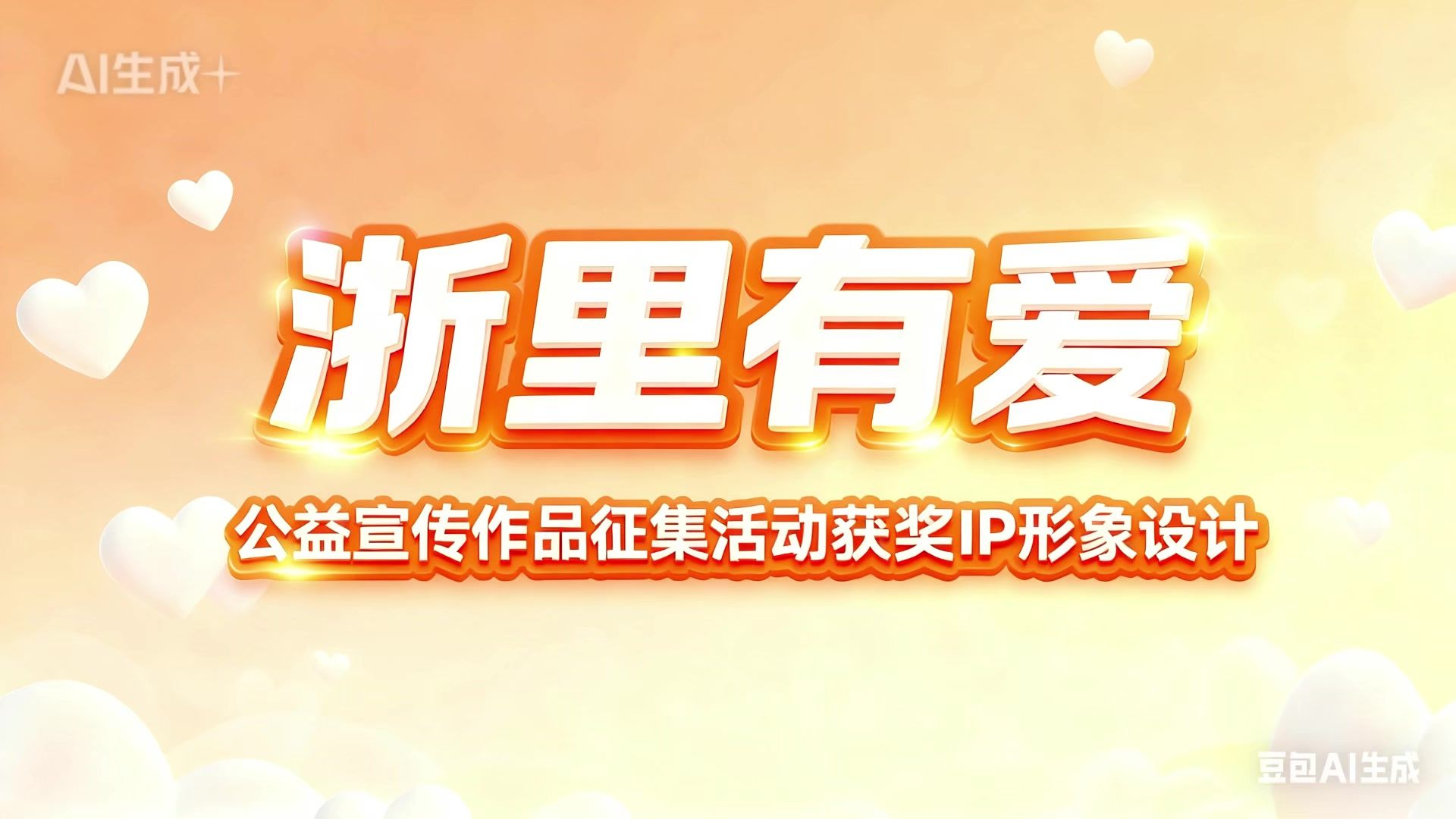 “浙里有爱”公益宣传作品征集活动获奖IP形象设计展播 #公益 #活动 ...