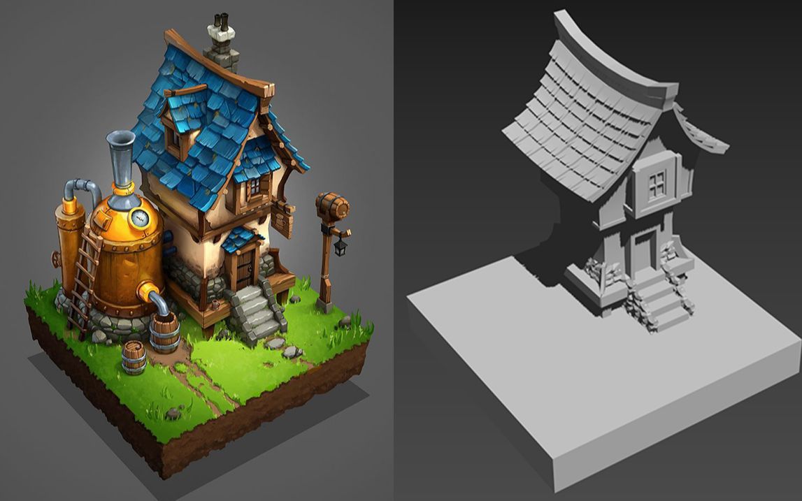 ...教程,3DMax零基础新手入门教学,超简单的3DMax房子小别墅布线技巧