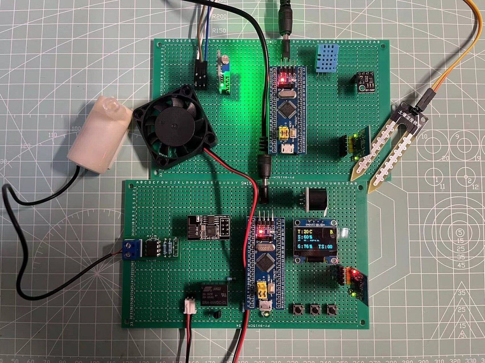 基于STM32单片机ZIGBEE|WiFi物联网室内空气环境检测系统毕业设计