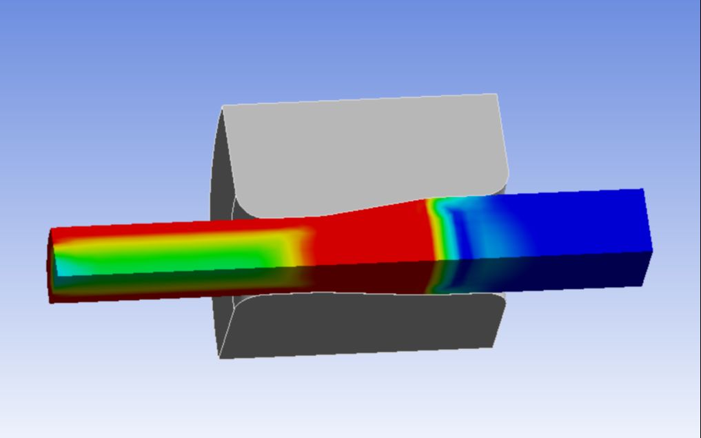 Ansys workbench,材料挤压成型仿真,仅供参考。