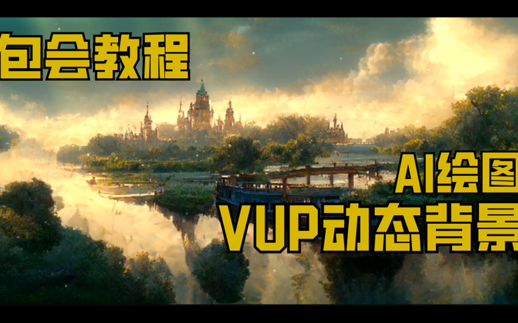 【纯小白向】VUP可商用动态背景教程 AI绘画动态图