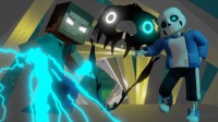我的世界动画:Sans与him之战,him终结Sans