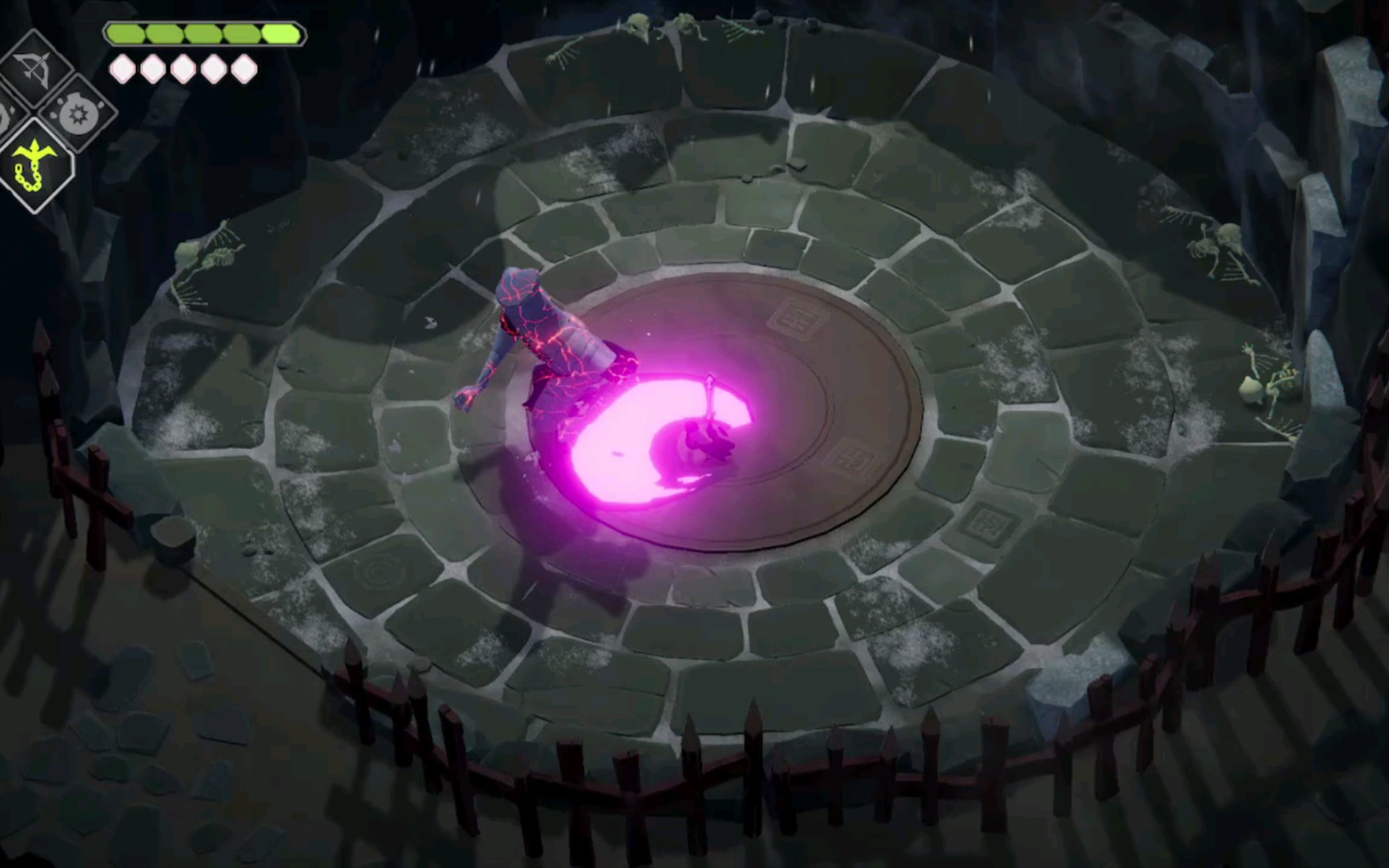 switch【死亡之门】一阶段门扉之王boss战!少录了一段10来秒!