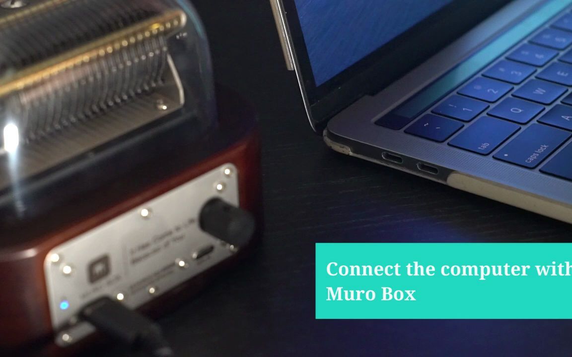 演示如何让Muro Box 用USB MIDI与电脑连接读取音乐