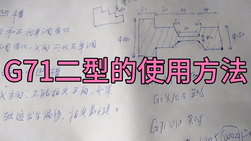 数控车床G71还有二型,你知道吗?支持多个凹槽,方便编程