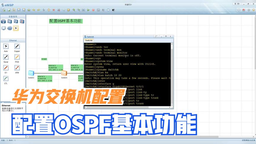 配置OSPF基本功能