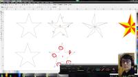 五角星 用CDR14制作