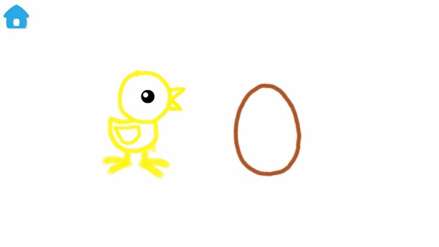 小鸡简笔画,毛茸茸的小鸡真有趣