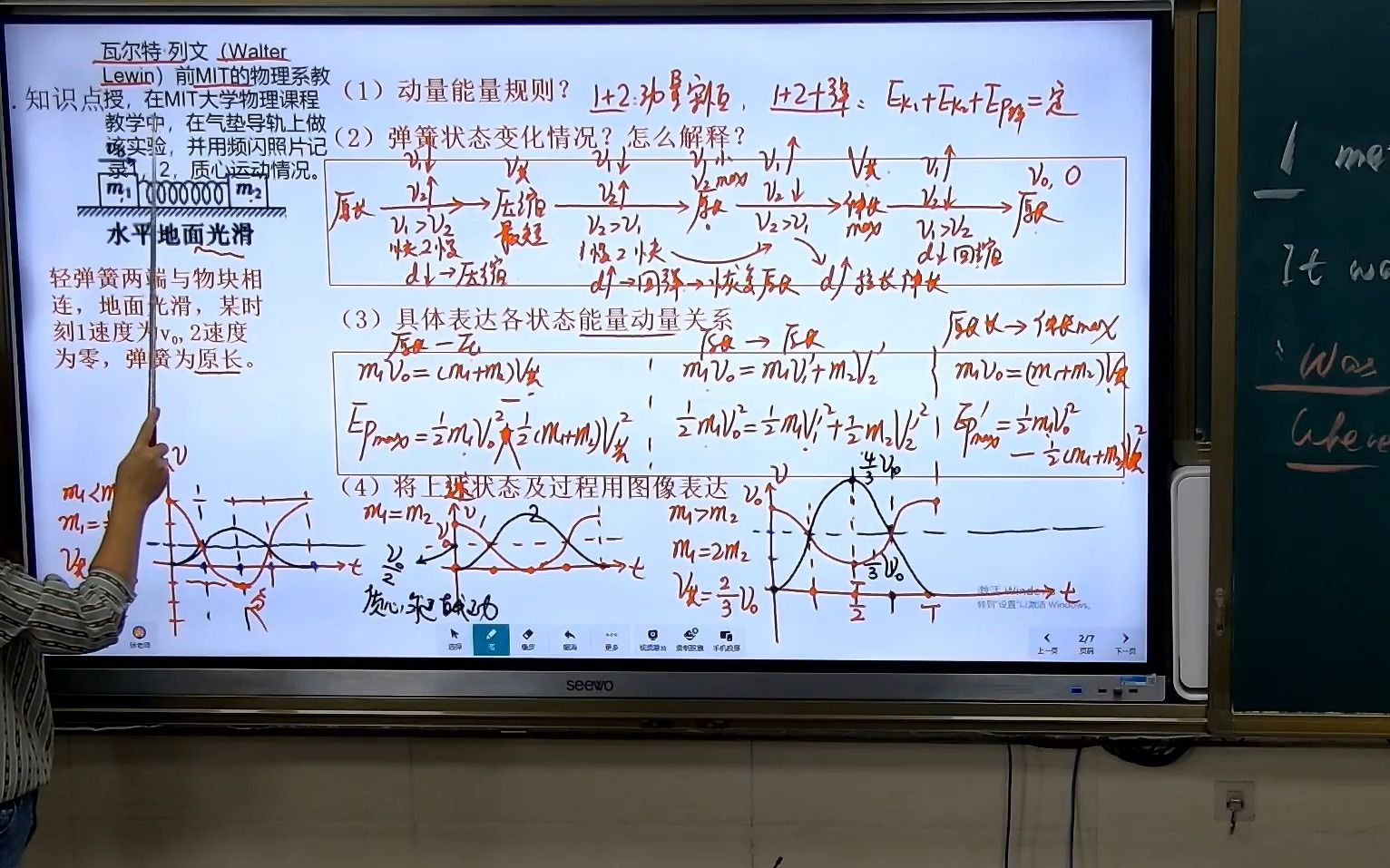 含弹簧类碰撞问题 (2023.10.9徐清洪云课堂高三一轮复习)(活力满分7.7...