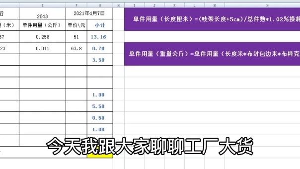 制衣厂衣服大货用量是如何计算的