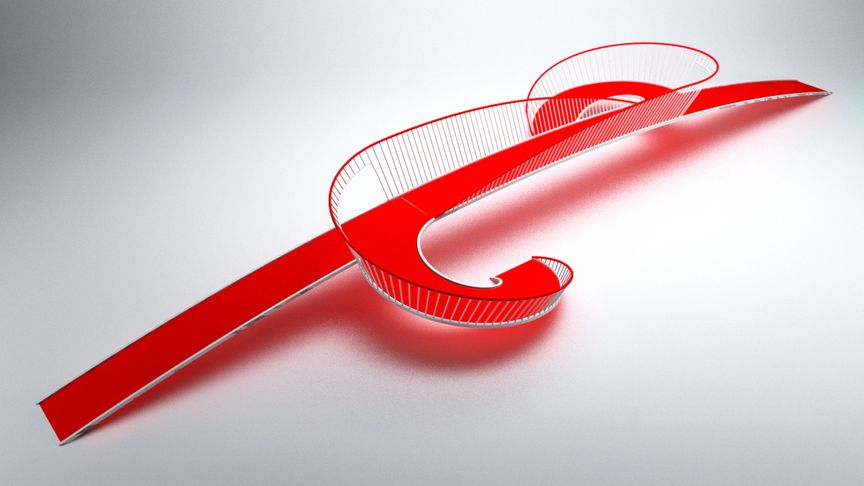 【异形建筑】环形过街天桥的模型制作