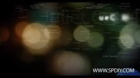[AE模板]迷人梦幻光斑中的文字特效模板(含音频)
