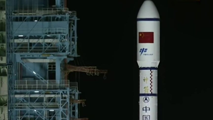 倒计时0开始,天宫二号发射升空的,等待与神舟十一号对接