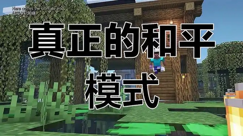 我的世界:雪人约定下的和平模式,黑色与我的对决