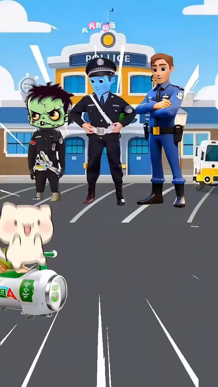 谁是真的警察 #少儿益智早教启蒙动画 #动画小短片分享