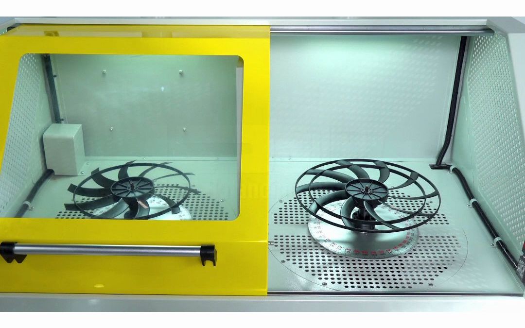 轴流风叶,轴流扇叶,离心风机叶轮单面立式双工位动平衡机-上海剑平