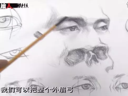 手绘人网素描教程眼睛详解
