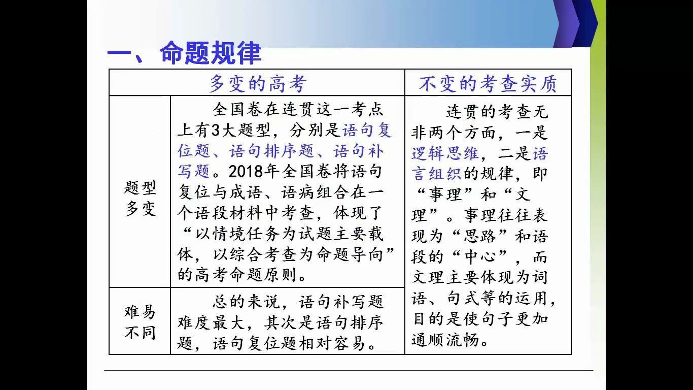 高三语文-语言表达连贯